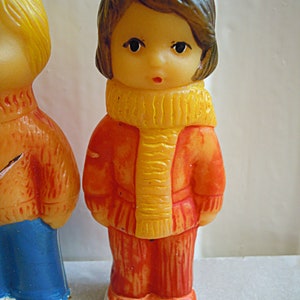 Rubber Toys, Rubber Figurines, Boy and Girl, Children, Set of 2 Pcs - Etsy
