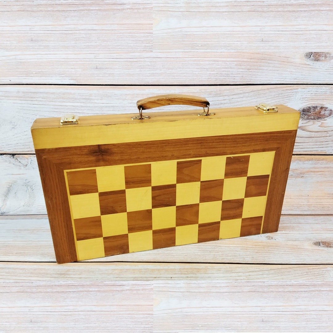 Portable Chess Board, Chess Board With Handle, Suitcase Chess Board ...