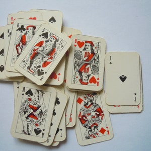 Playing Cards Mini Cards Deck of Playing Cards - Etsy