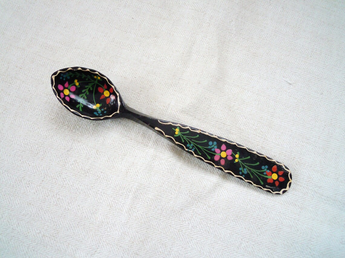 Wood Spoon Hand Painted Spoon Wooden Spoon Floral Spoon - Etsy