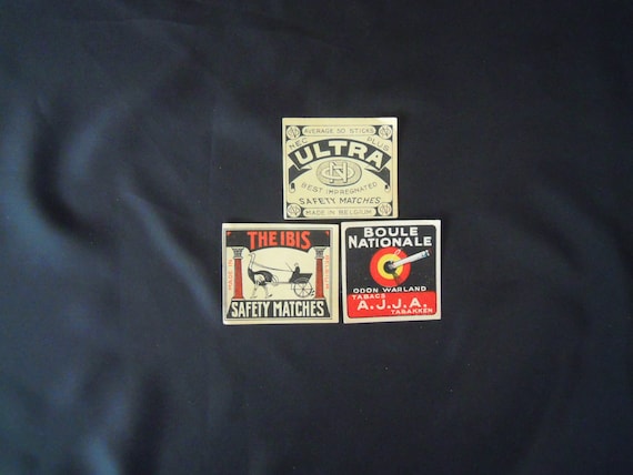 Matchbox Labels Large Matchbox Labels Set of 3 Pieces | Etsy