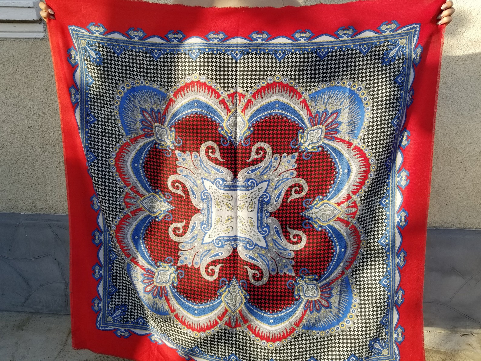 Womens Shawl Large Shawl Abstract Shawl Paisley Shawl - Etsy