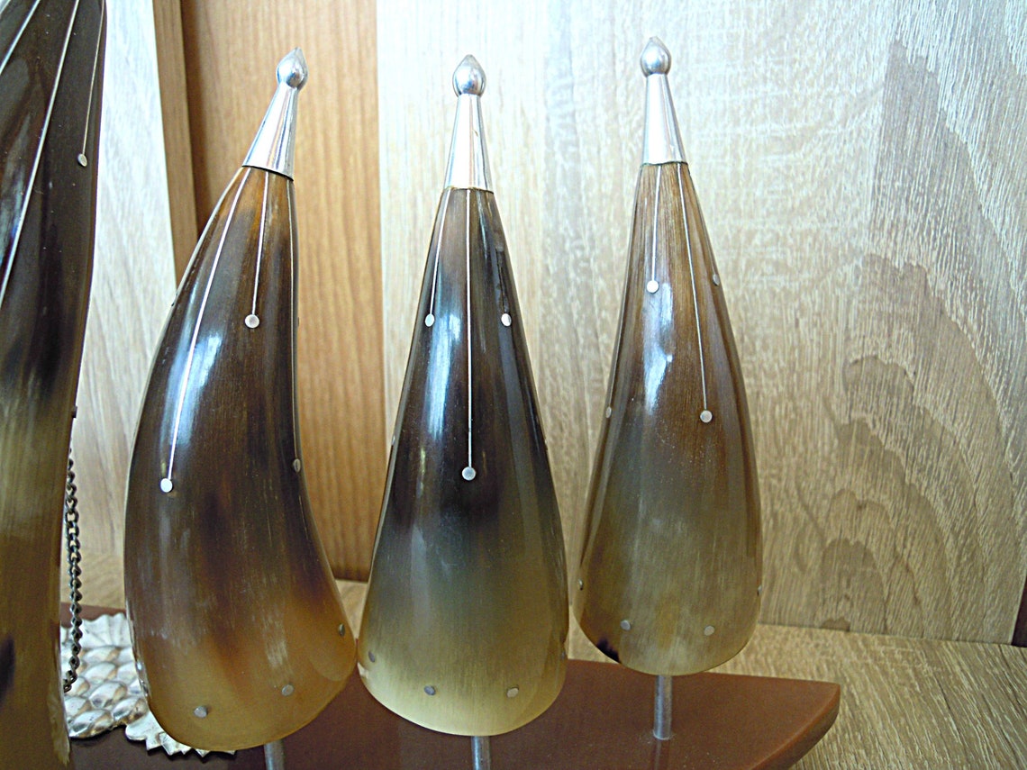 Horn cup Set horn cups Drinking horn Viking drinking horn | Etsy