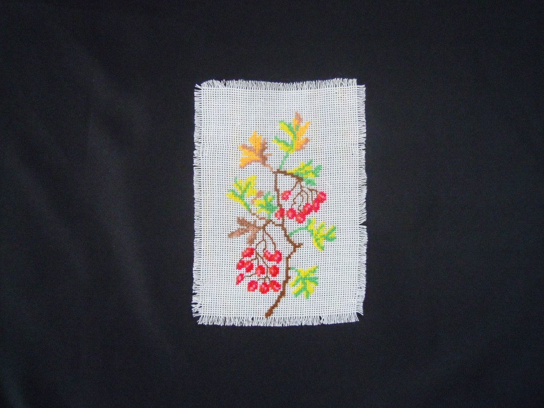 Small Embroidery, Rowan Berries, Handmade Children's Embroidery - Etsy