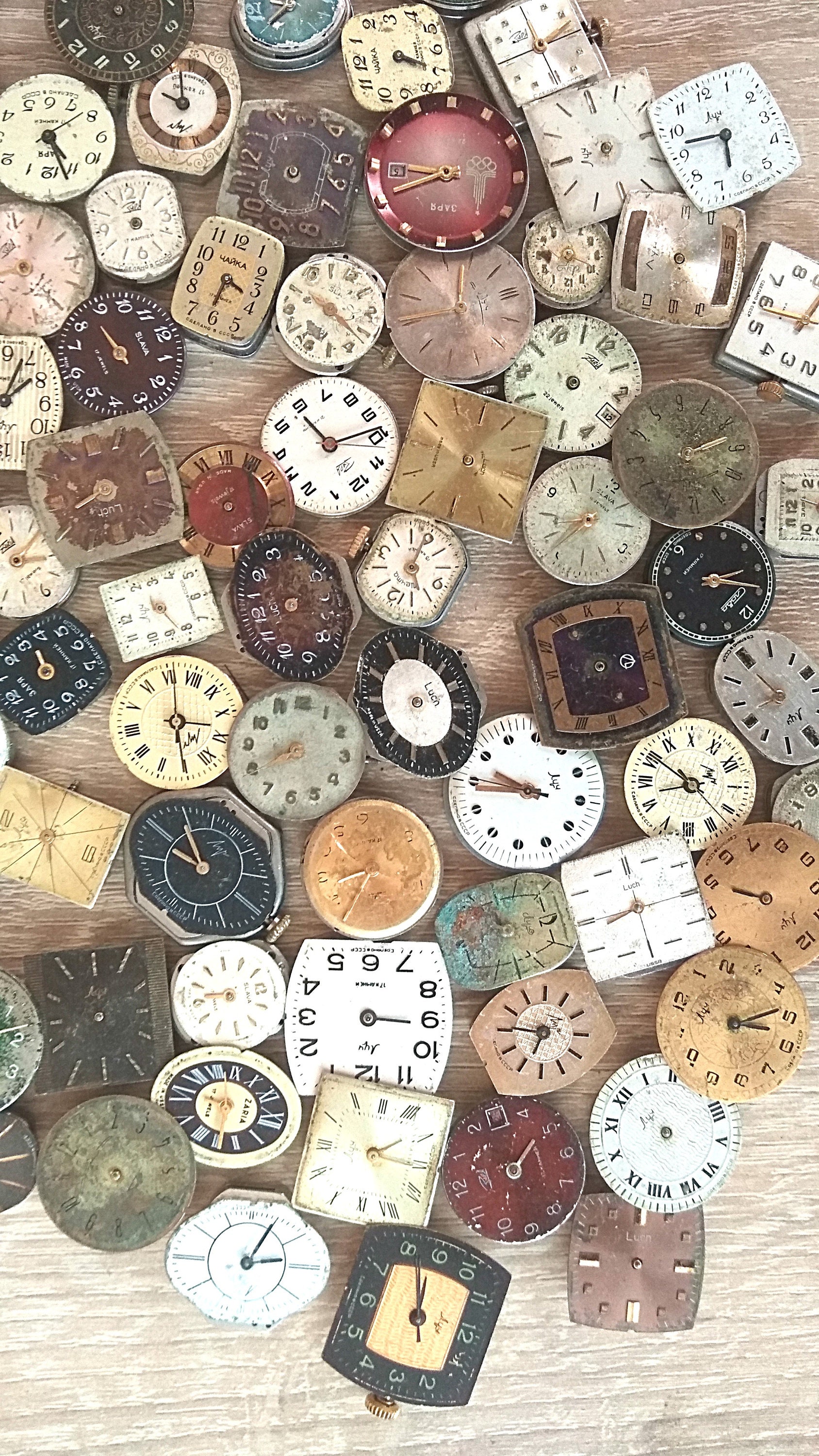 Broken Watches Wrist Watches 100 Pcs Dials Mechanisms - Etsy