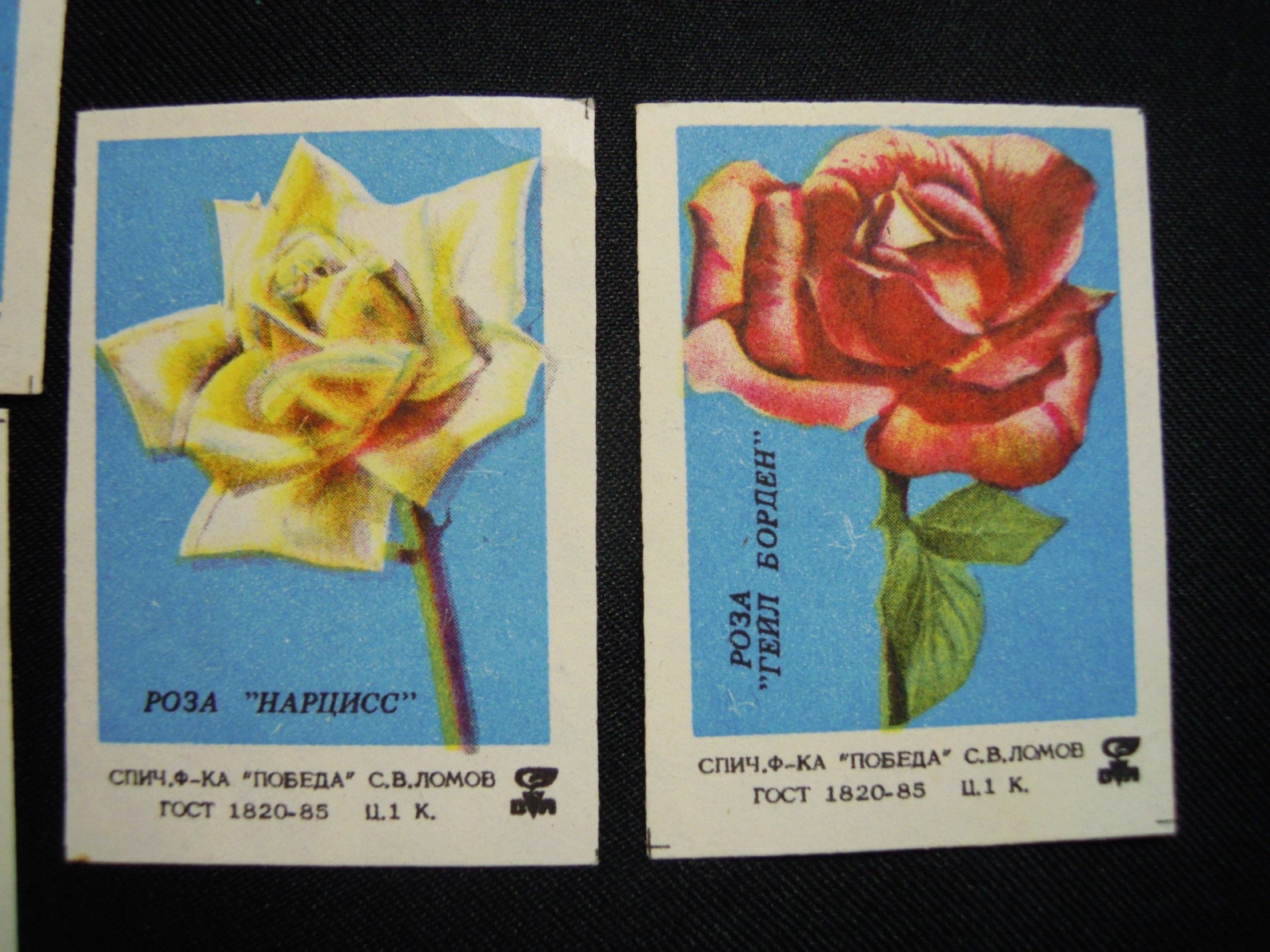 Matchbox Labels Flowers Set of 18 Pcs - Etsy