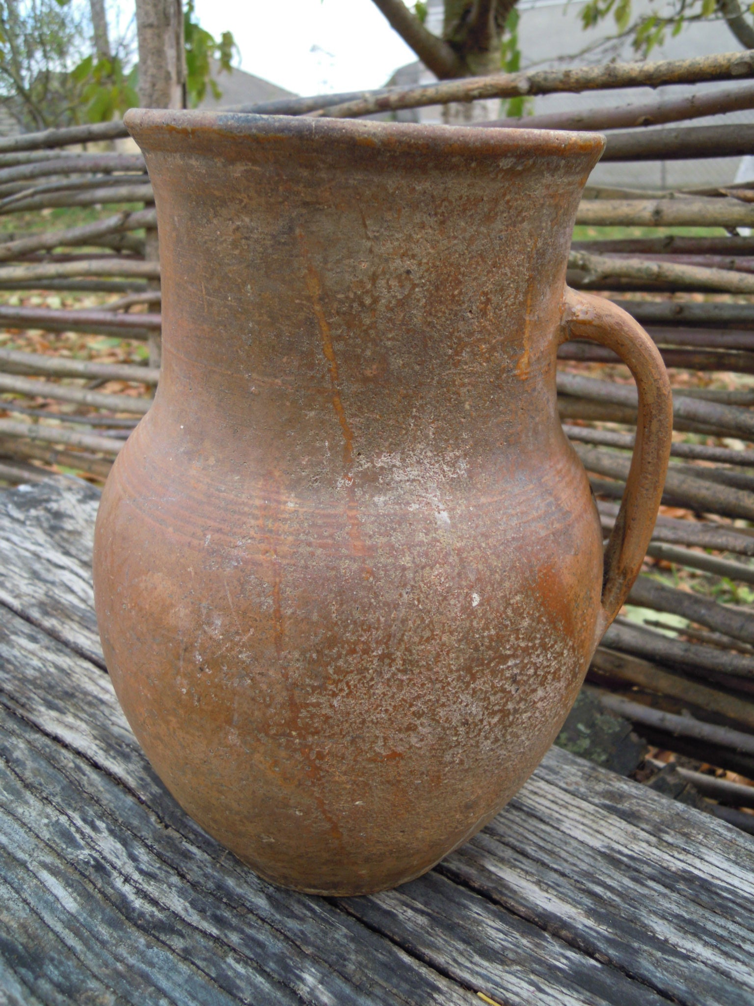 Clay jug Clay pitcher Clay vessel Antique Ukrainian jug | Etsy