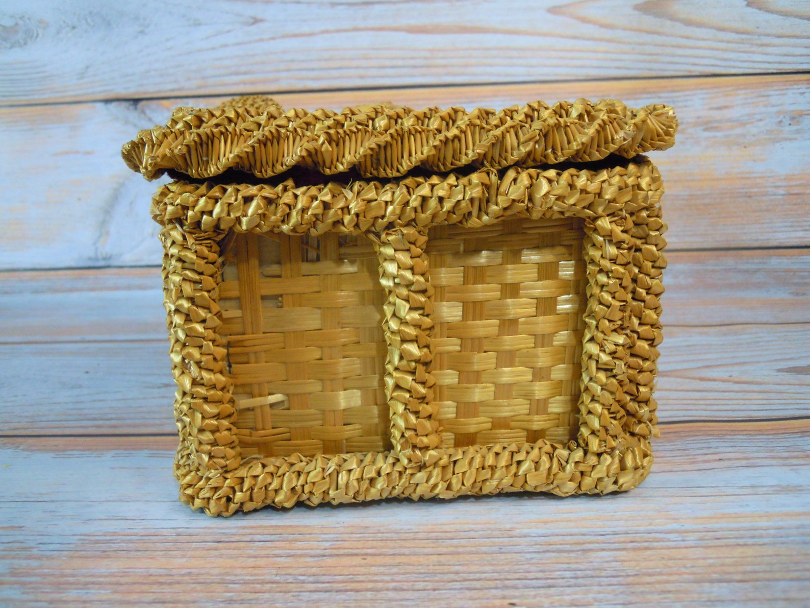 Large Box Straw Box Wicker Box Wicker Straw Large Jewelry - Etsy