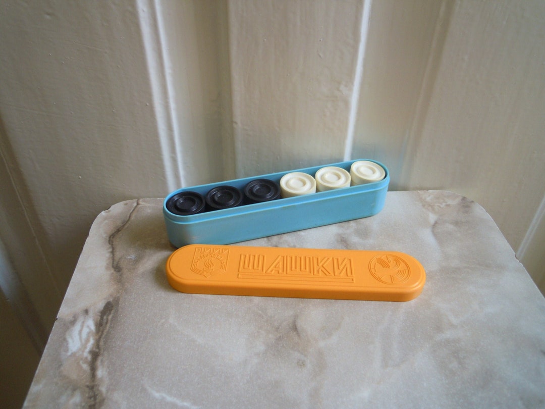 Checkers Checkers in a Box Intellectual Game Educational - Etsy