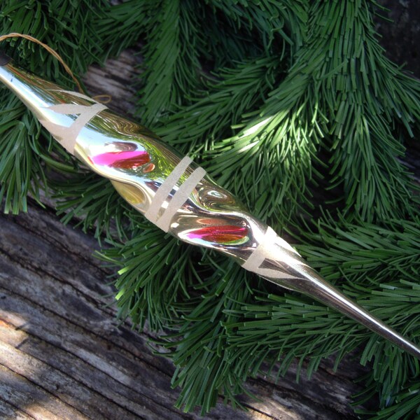 Glass Gold Icicles - Etsy UK