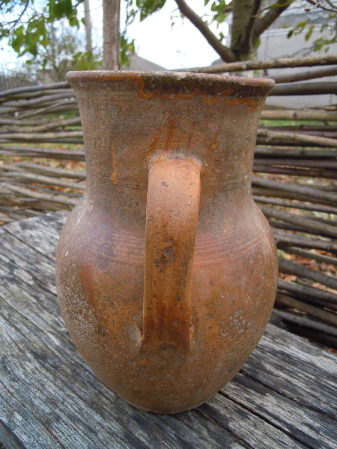 Clay jug Clay pitcher Clay vessel Antique Ukrainian jug | Etsy