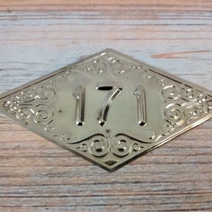 Door Sign Metal Sign Metal Number Number 171 - Etsy