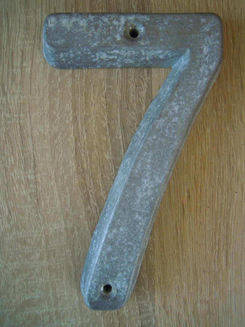 Door Number House Number Metal Number 7 | Etsy