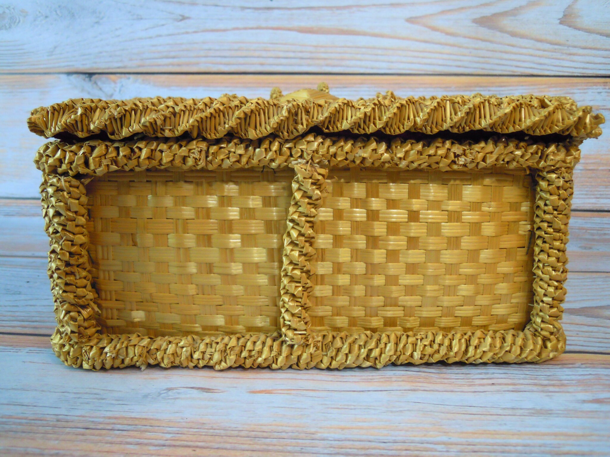 Large Box Straw Box Wicker Box Wicker Straw Large Jewelry - Etsy