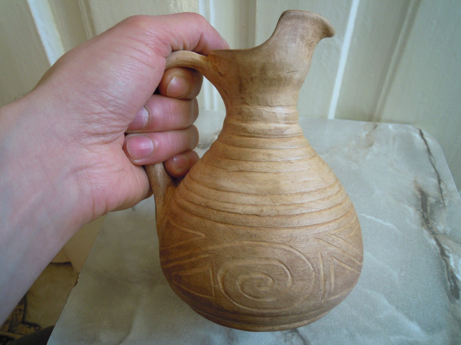 Clay jug Cay pitcher Jug for milk | Etsy