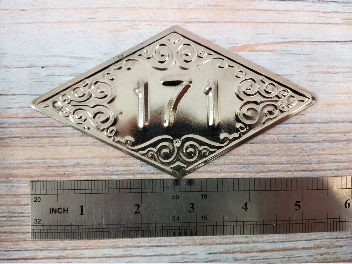 Door Sign Metal Sign Metal Number Number 171 - Etsy