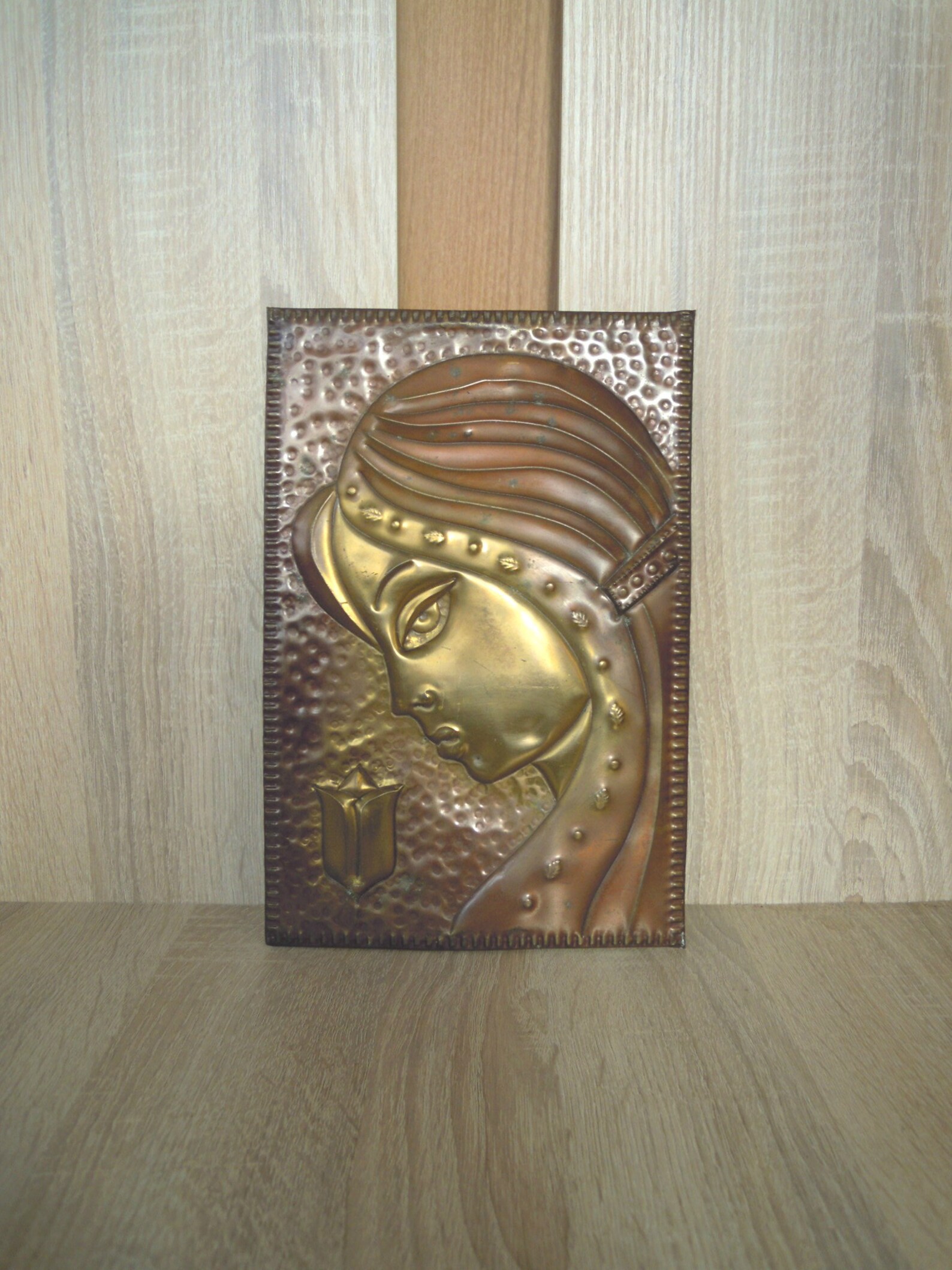 Relief Wall Art Embossed Picture Pressure Picture Girl With - Etsy