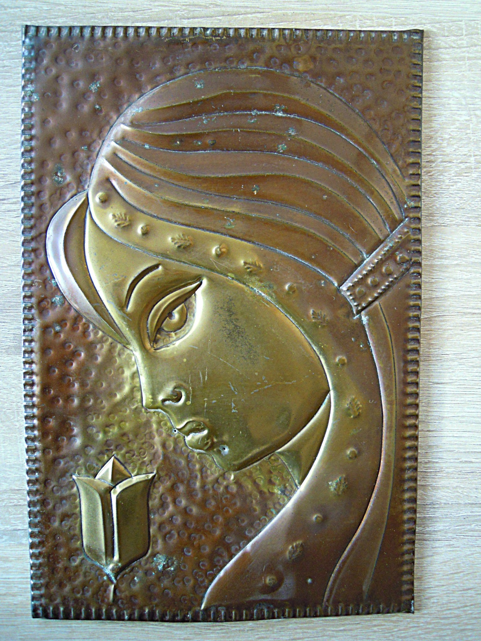 Relief Wall Art Embossed Picture Pressure Picture Girl With - Etsy