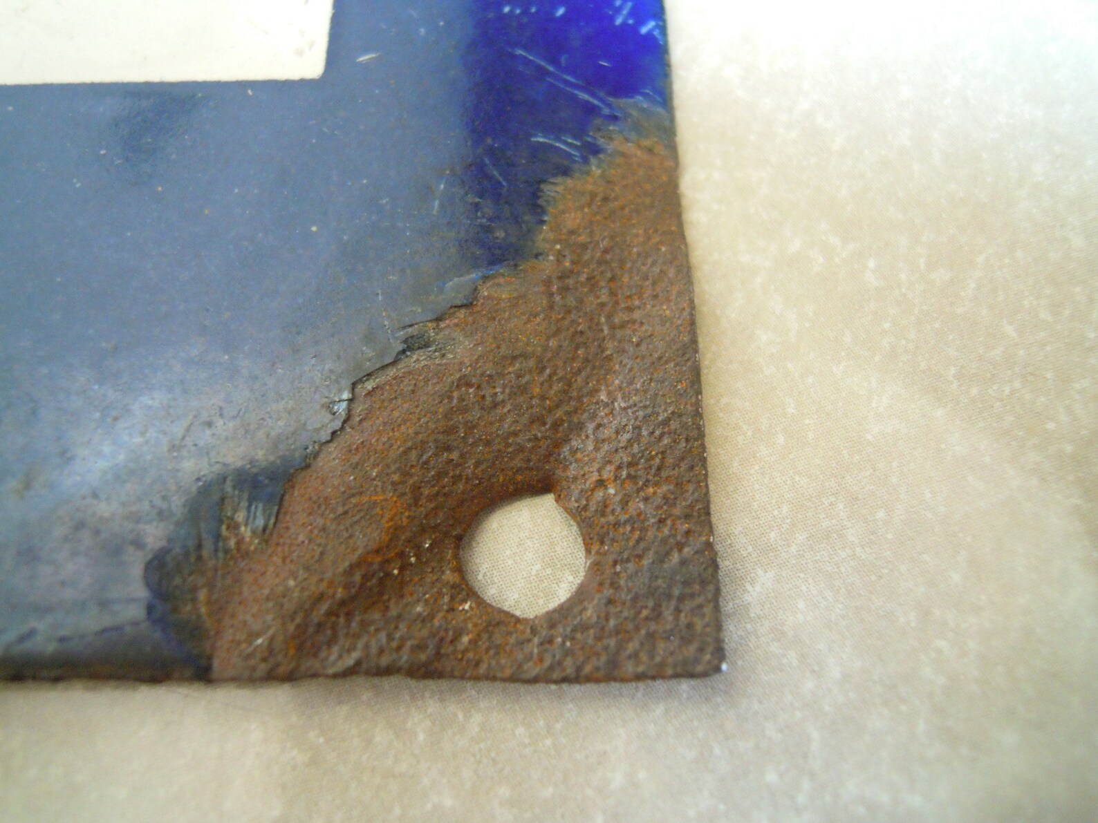 Metal enamel sign House number | Etsy