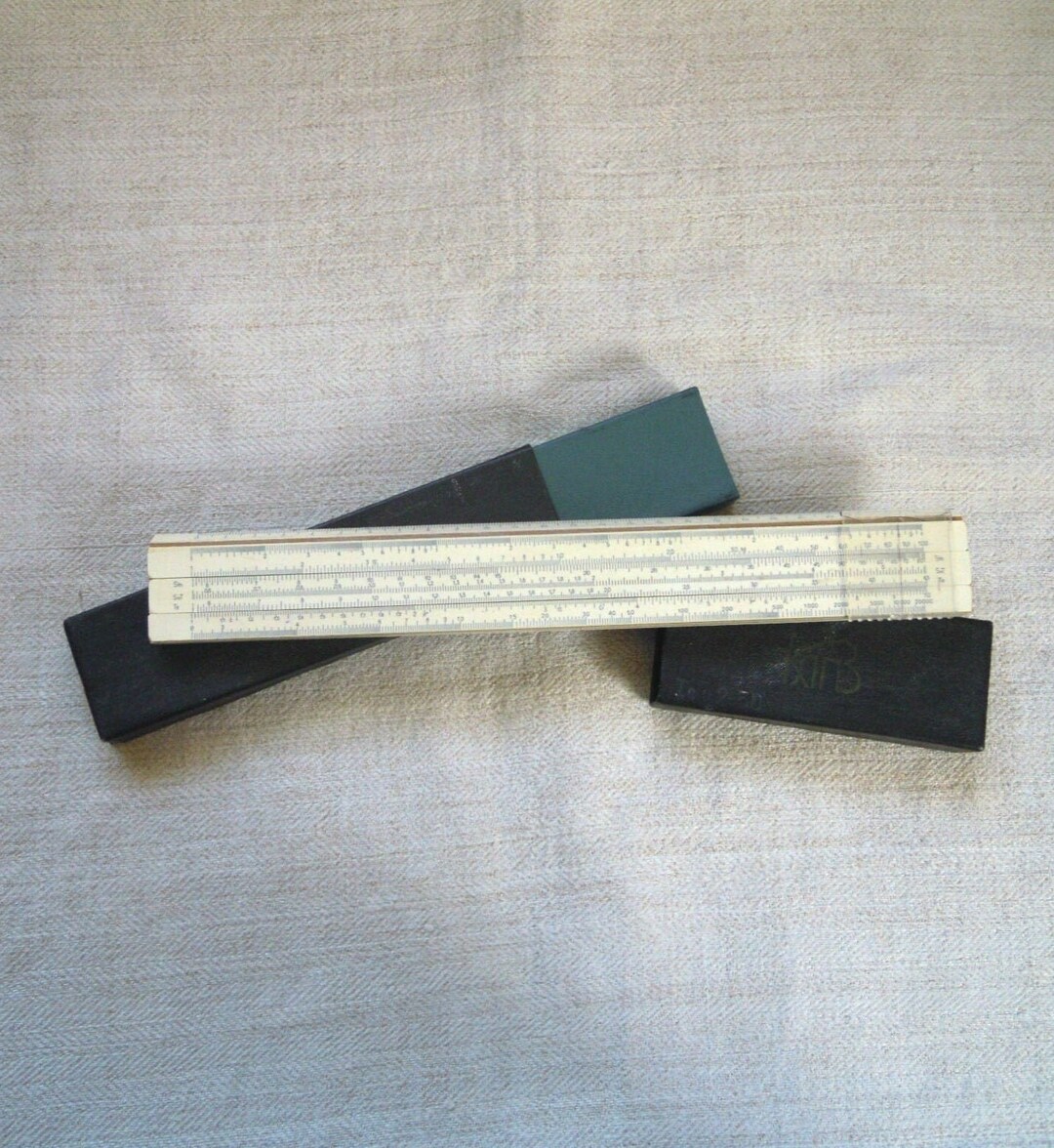 Logarithmic Ruler Pocket Ruler in a Box - Etsy
