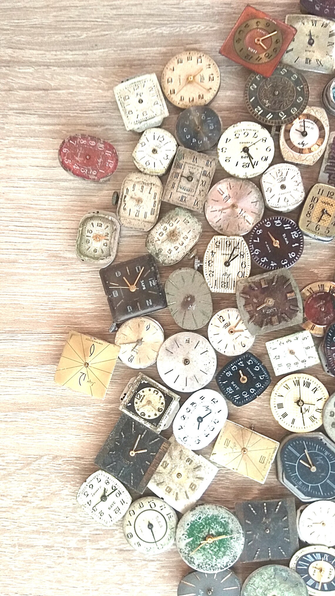 Broken Watches Wrist Watches 100 Pcs Dials Mechanisms - Etsy