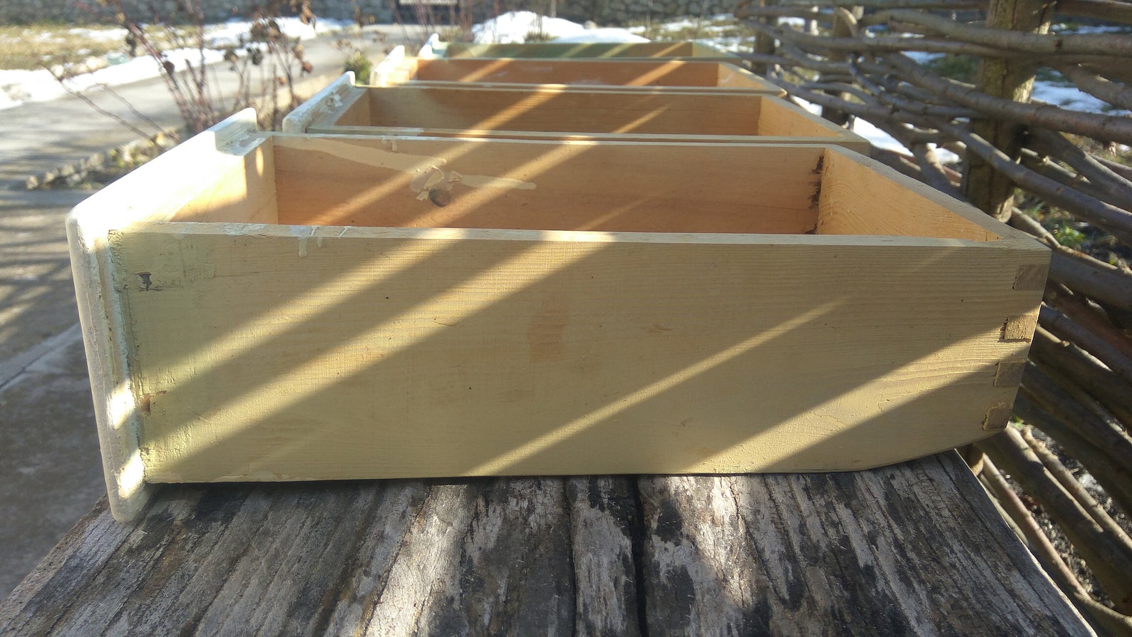 Wooden Drawers Wood Boxes Set of 4 Pieces Wooden Succulent | Etsy