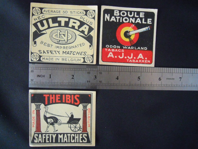 Matchbox Labels Large Matchbox Labels Set of 3 Pieces | Etsy