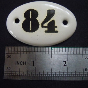 Door Number Metal Enamel Sign - Etsy