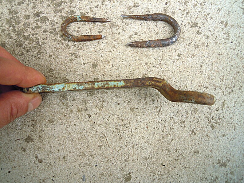 Antique Latch Hook Rust Latch Hook Curved Latch Hook | Etsy