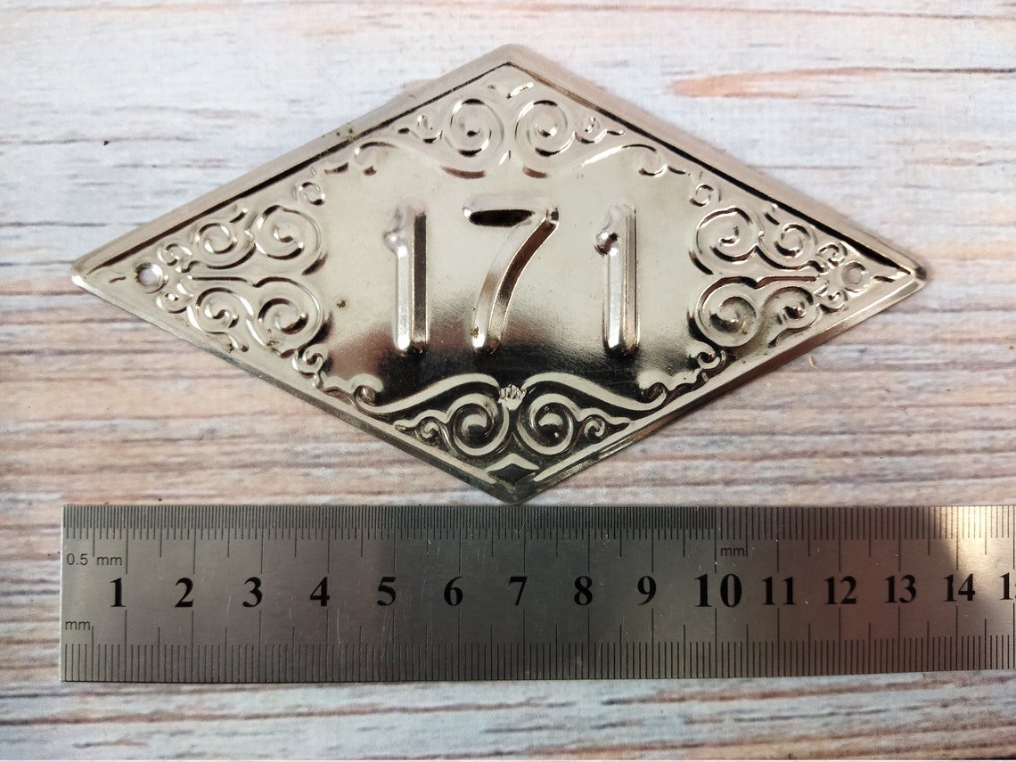 Door Sign Metal Sign Metal Number Number 171 - Etsy