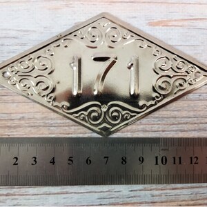 Door Sign Metal Sign Metal Number Number 171 - Etsy