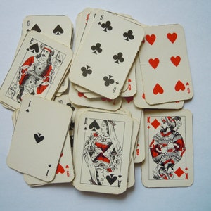 Playing Cards Mini Cards Deck of Playing Cards - Etsy