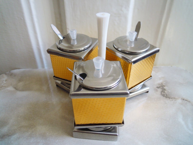 Kitchen Set Set for Spices Set of Three Vessels for Spices - Etsy