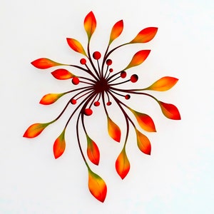 Autumn Leaves Metal Wall Art, Fall Foliage Home Décor, Shades of Autumn ...