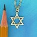 Petite White Gold Jewish Star Solid 14k Classic Star of - Etsy