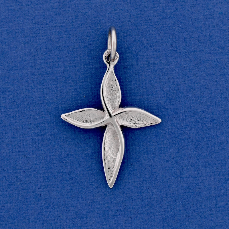 White Gold Cross - Etsy