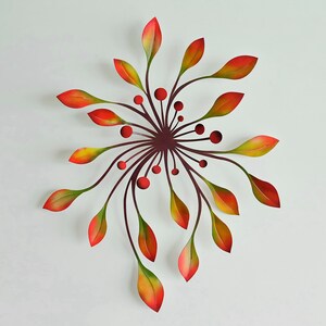 Autumn Leaves Metal Wall Art, Fall Foliage Home Décor, Shades of Autumn ...