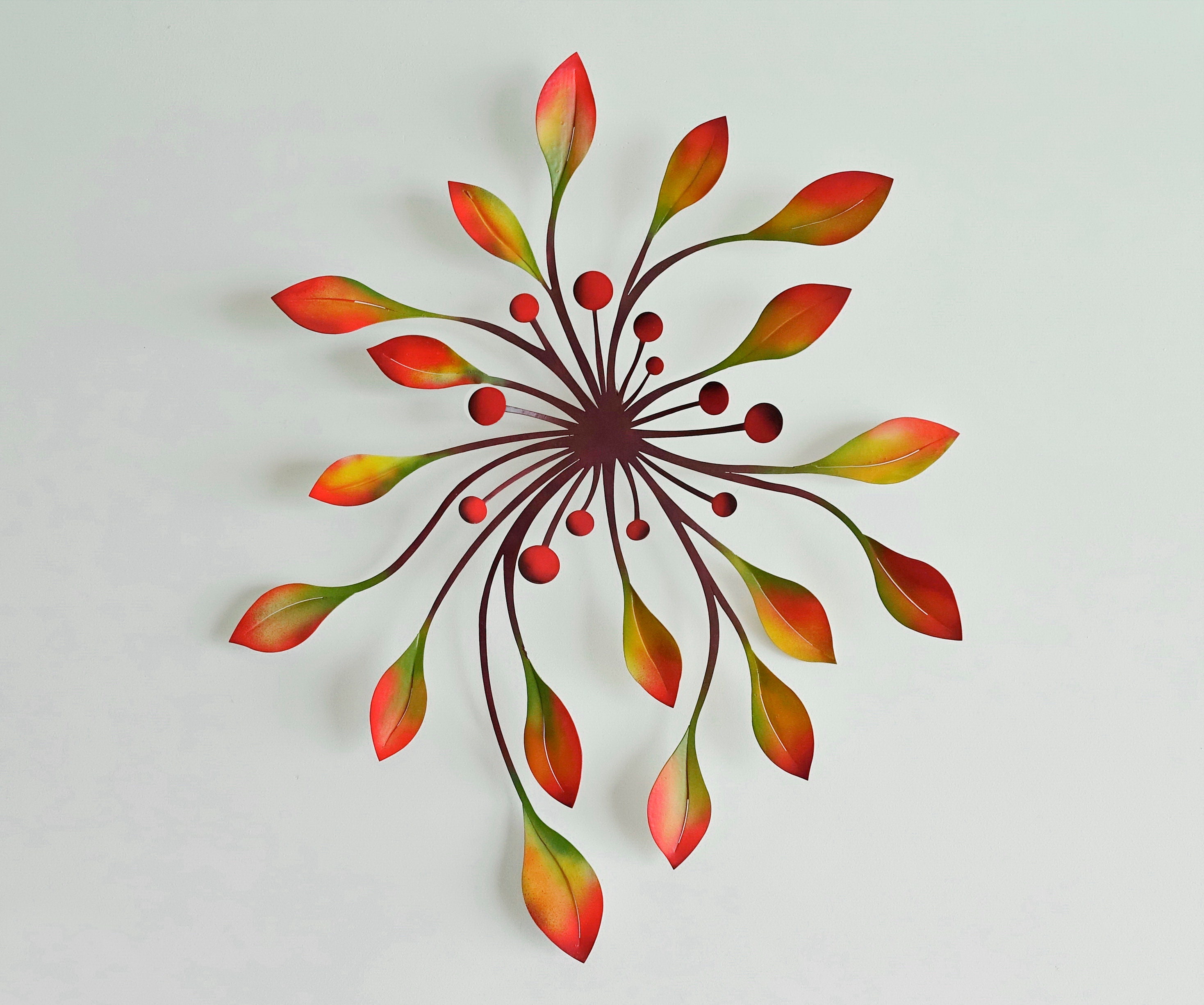 Autumn Leaves Metal Wall Art Fall Foliage Home Décor Shades | Etsy