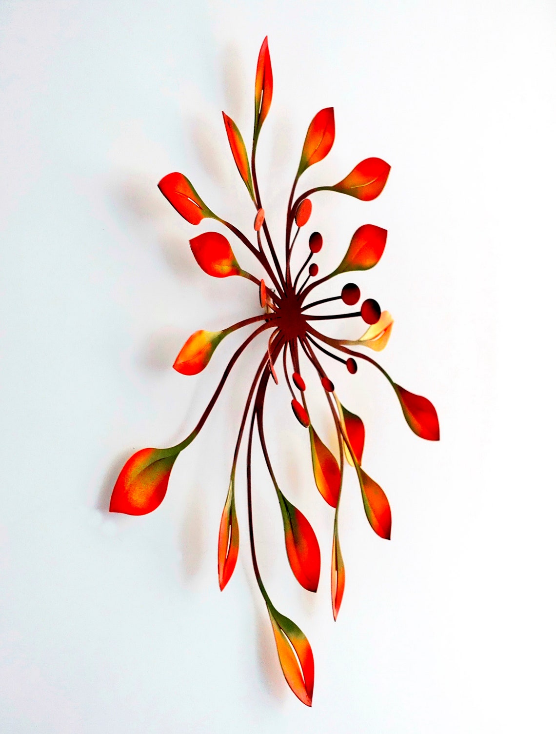 Autumn Leaves Metal Wall Art Fall Foliage Home Décor Shades - Etsy