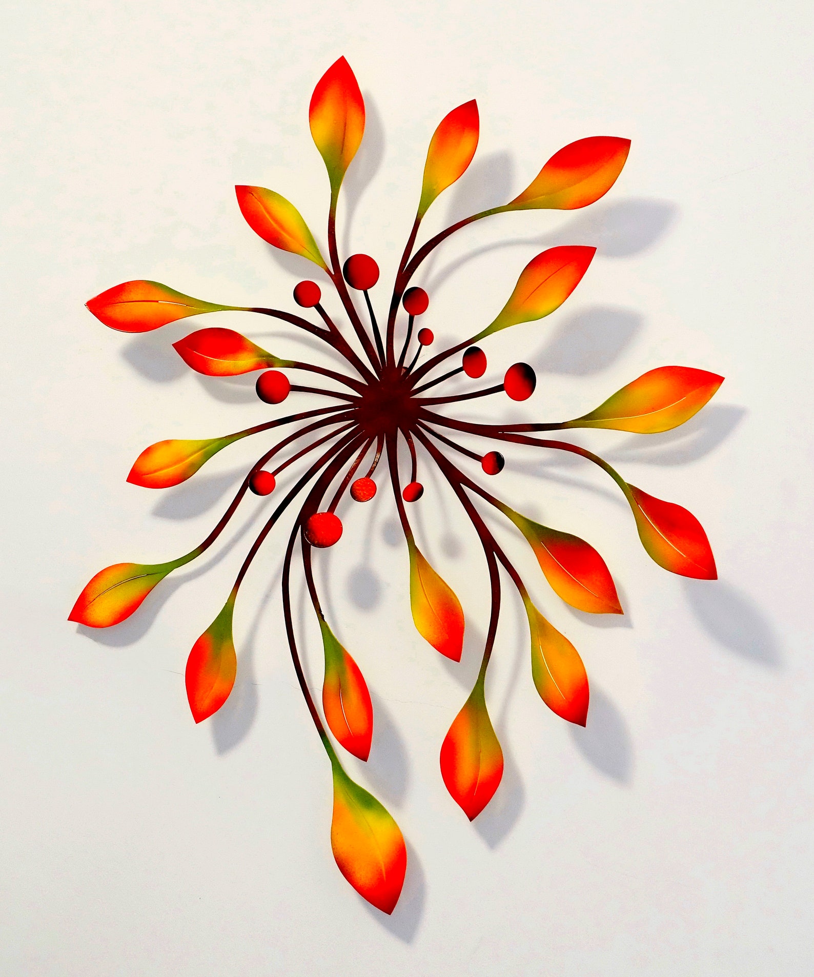 Autumn Leaves Metal Wall Art Fall Foliage Home Décor Shades | Etsy