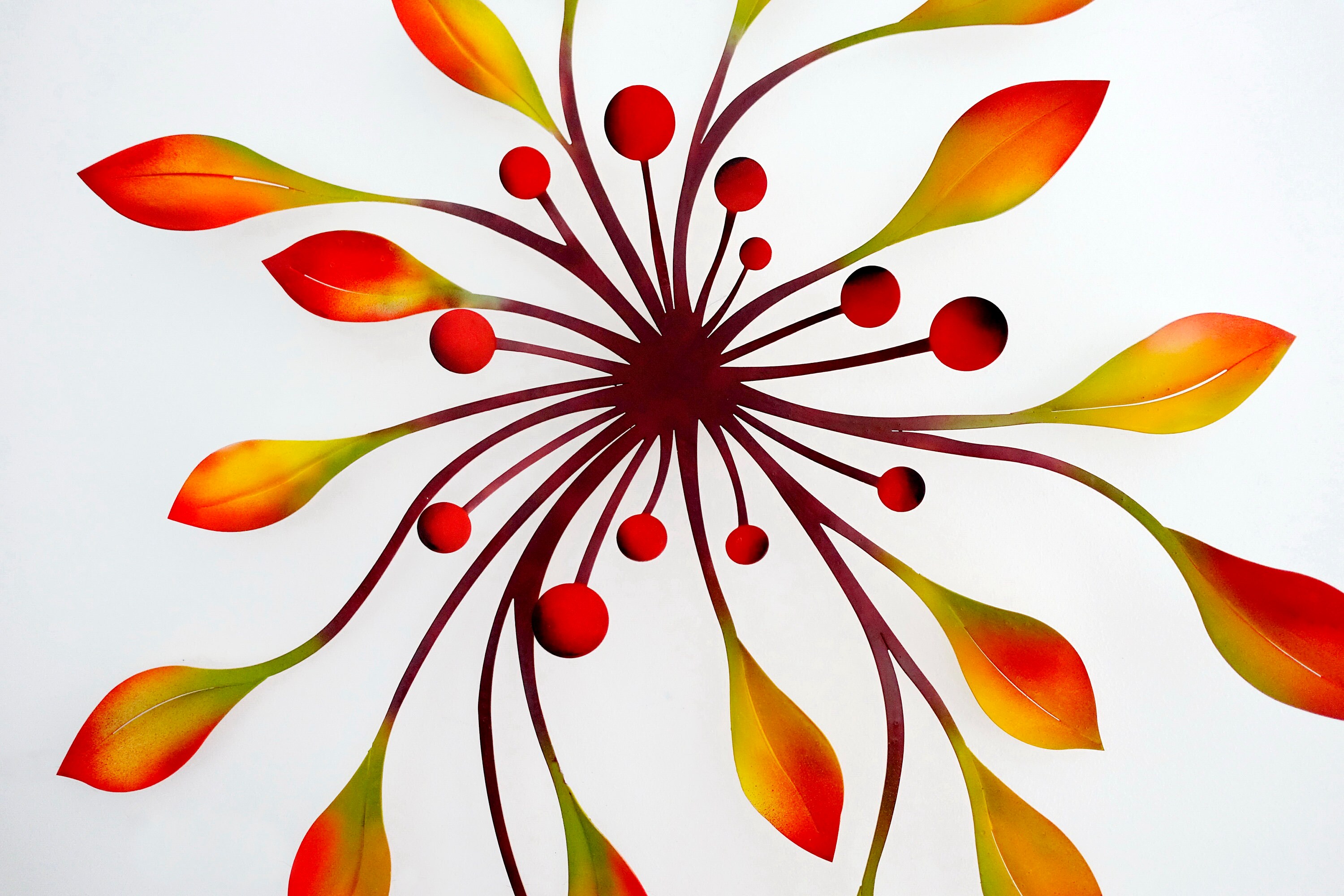 Autumn Leaves Metal Wall Art Fall Foliage Home Décor Shades | Etsy