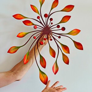 Autumn Leaves Metal Wall Art, Fall Foliage Home Décor, Shades of Autumn ...