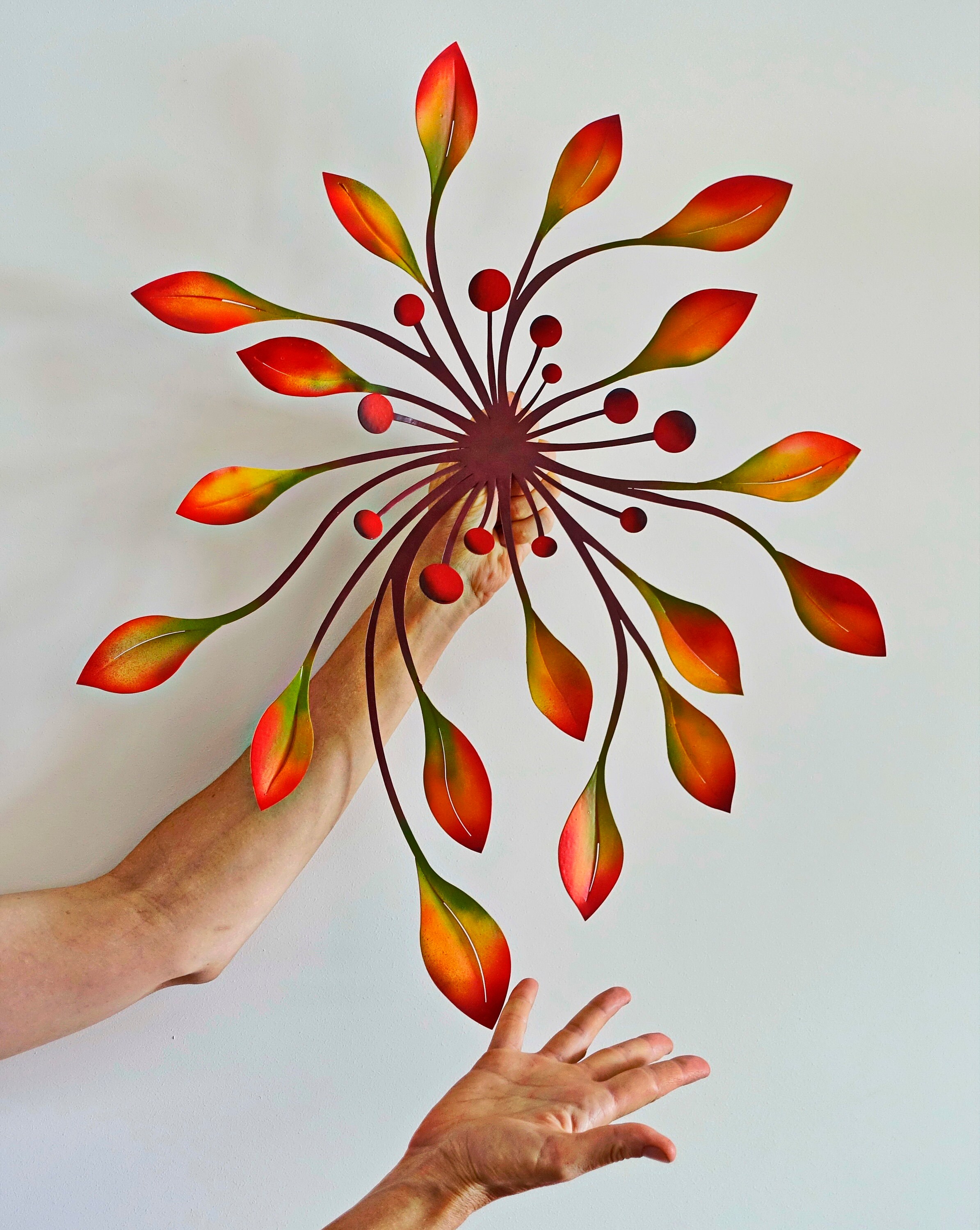 Autumn Leaves Metal Wall Art Fall Foliage Home Décor Shades - Etsy