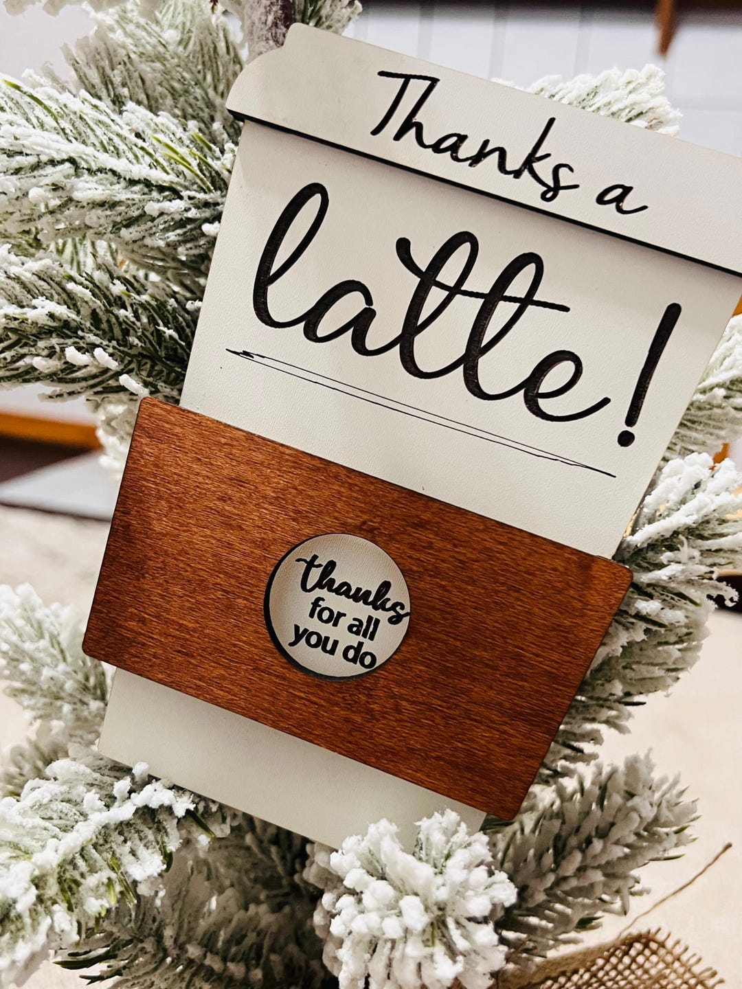 Thanks a Latte Coffee Gift Card Holder | Boss's Day Card | Employee ...