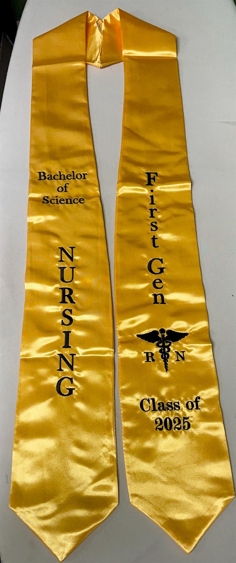 Custom College Graduation Sash, Personalized Graduation Stole, Custom ...