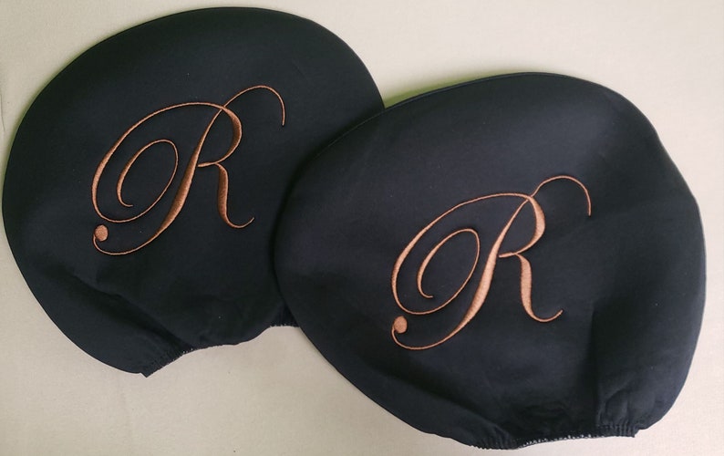 Personalized Embroidered Car Seat Headrest Covers, Custom Logo or Name ...