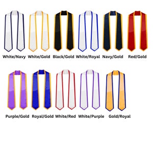 Custom College Graduation Sash, Personalized Graduation Stole, Custom ...