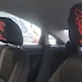 Personalized Embroidered Car Seat Headrest Covers, Custom Logo or Name ...