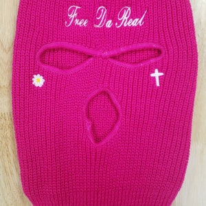 Custom Embroidered 3 Hole Knitted Ski Mask, Embroidery Ski Mask ...