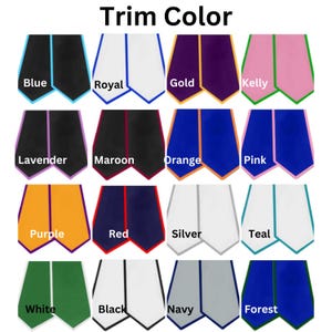 Custom College Graduation Sash, Personalized Graduation Stole, Custom ...